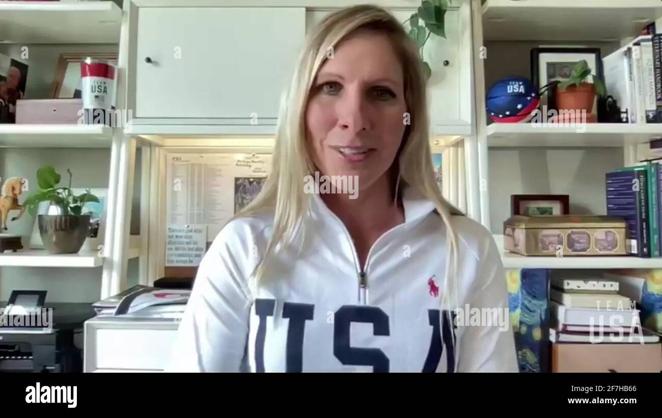 ÉTATS-UNIS. 07e avril 2021. Liz Halliday-Sharp, Equestrian, espoir ...