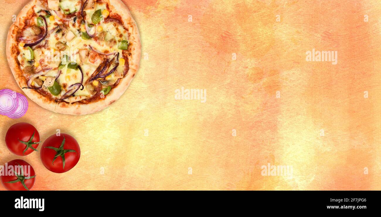 Modèle de fond de pizza pizzeria livraison service commande menu ...