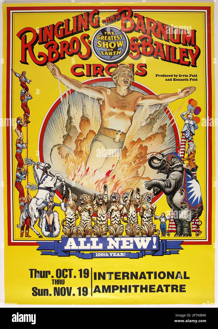 Poster barnum bailey circus poster Banque de photographies et d’images ...