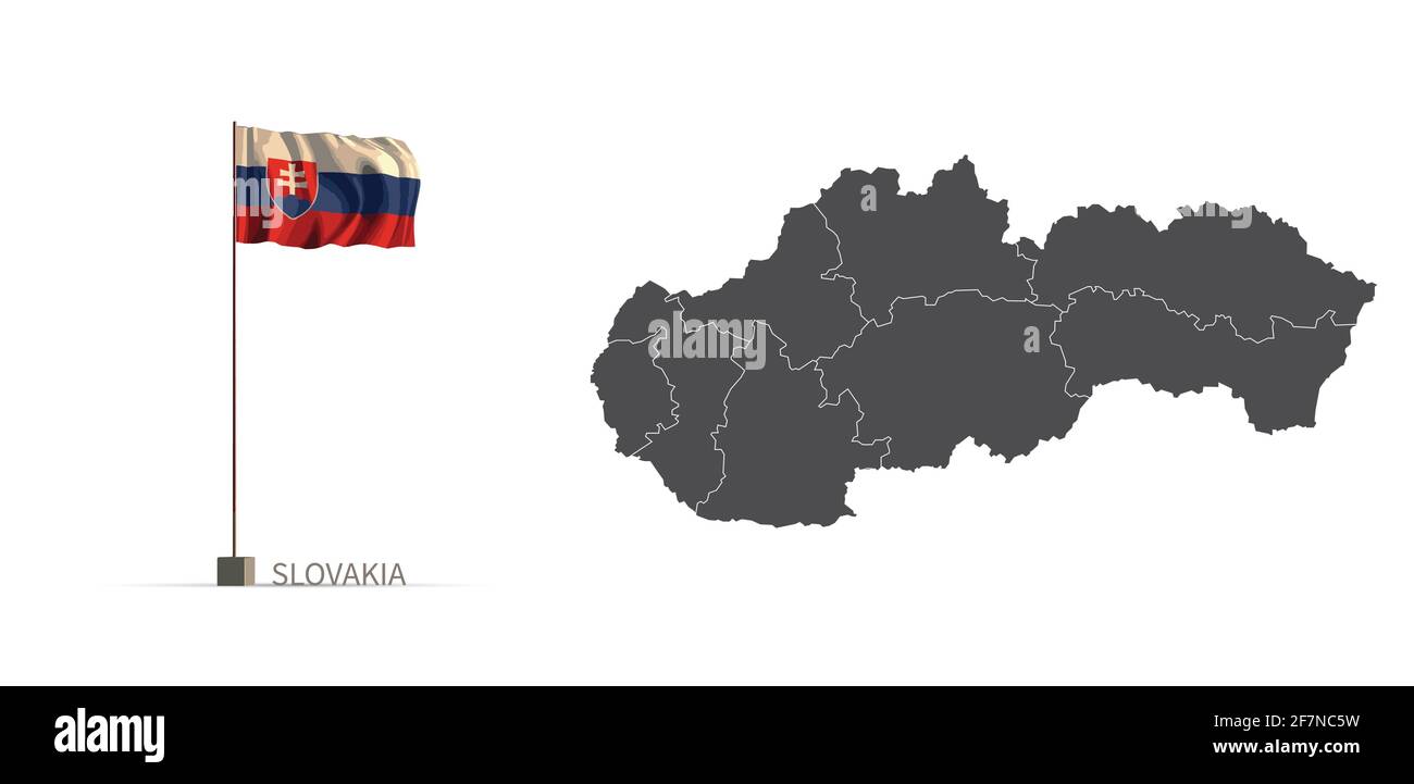 Slovakia map Banque de photographies et d’images à haute résolution - Alamy