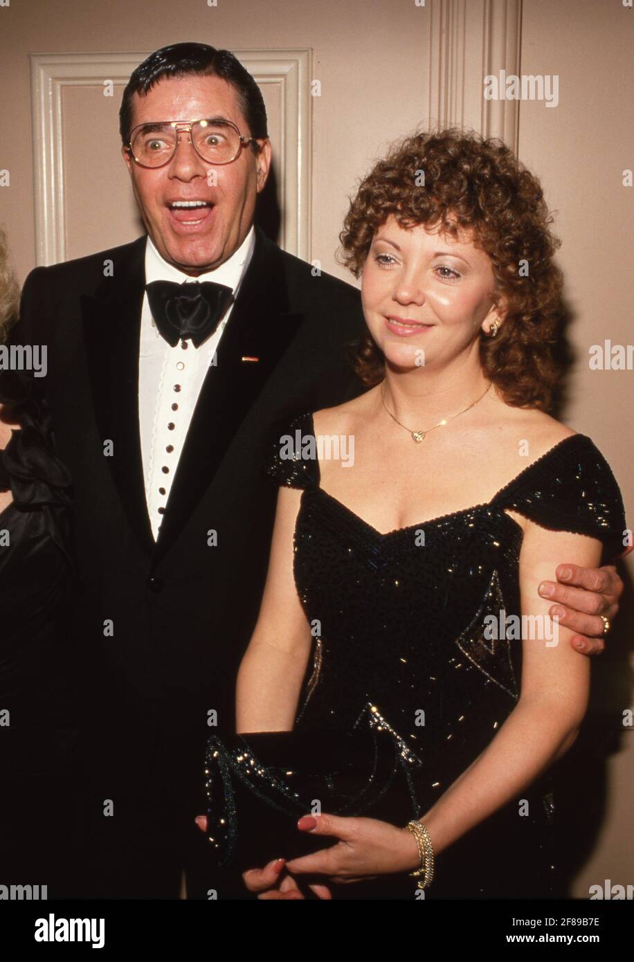 Jerry Lewis et sa femme Sandee Lewis assistent aux Susie Awards ...