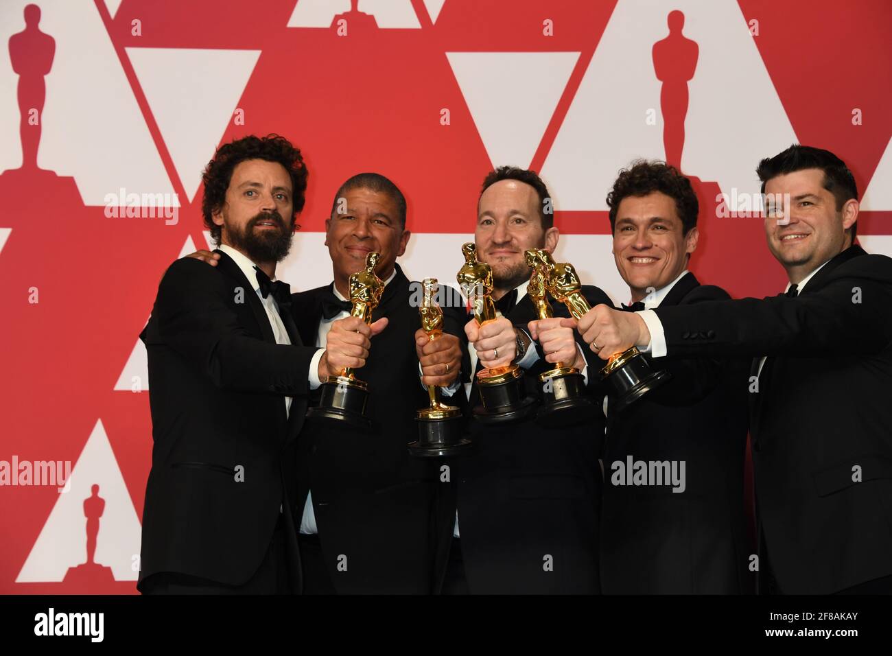 Dans la salle de presse lors de la 91e cérémonie annuelle des Oscars ...