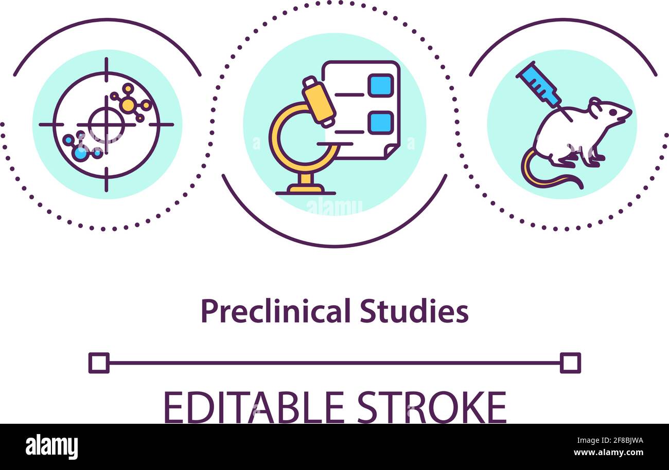 Icône de concept des études précliniques Image Vectorielle Stock - Alamy