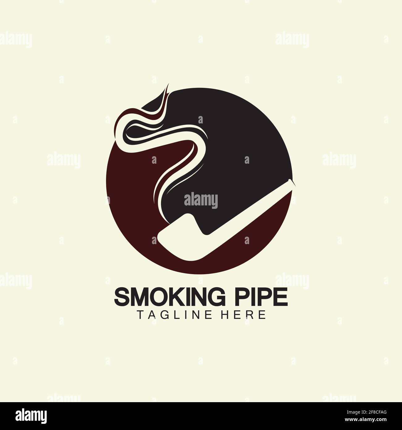 Logo de fumeur de pipe illustration vectorielle design tabac Banque de ...