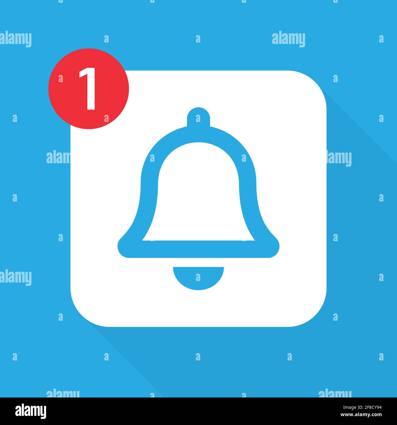 Symbole de notification Banque d'images vectorielles - Alamy
