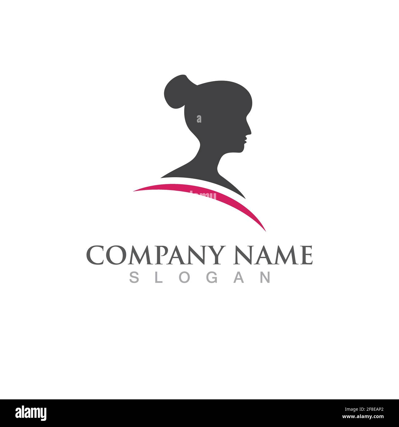Logo femme et vecteur de symbole Image Vectorielle Stock - Alamy