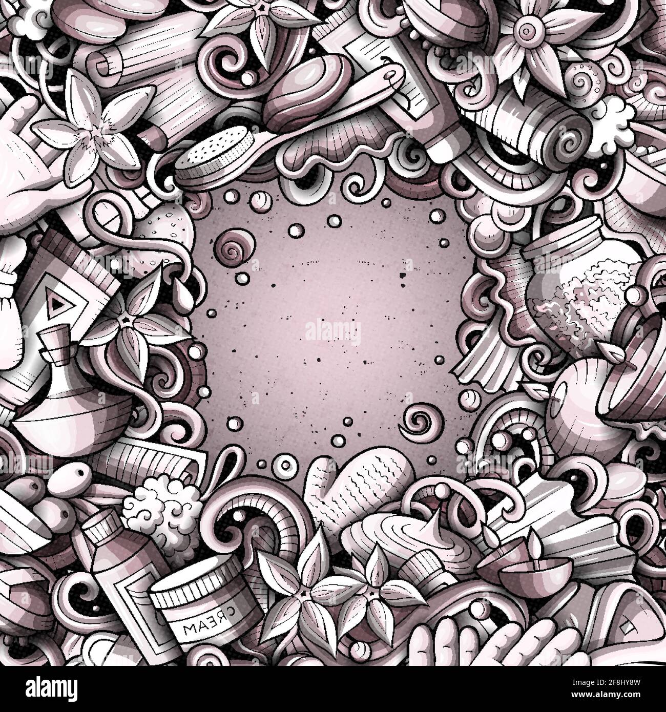 Dessin Humoristique Massage Banque Dimages Vectorielles Alamy