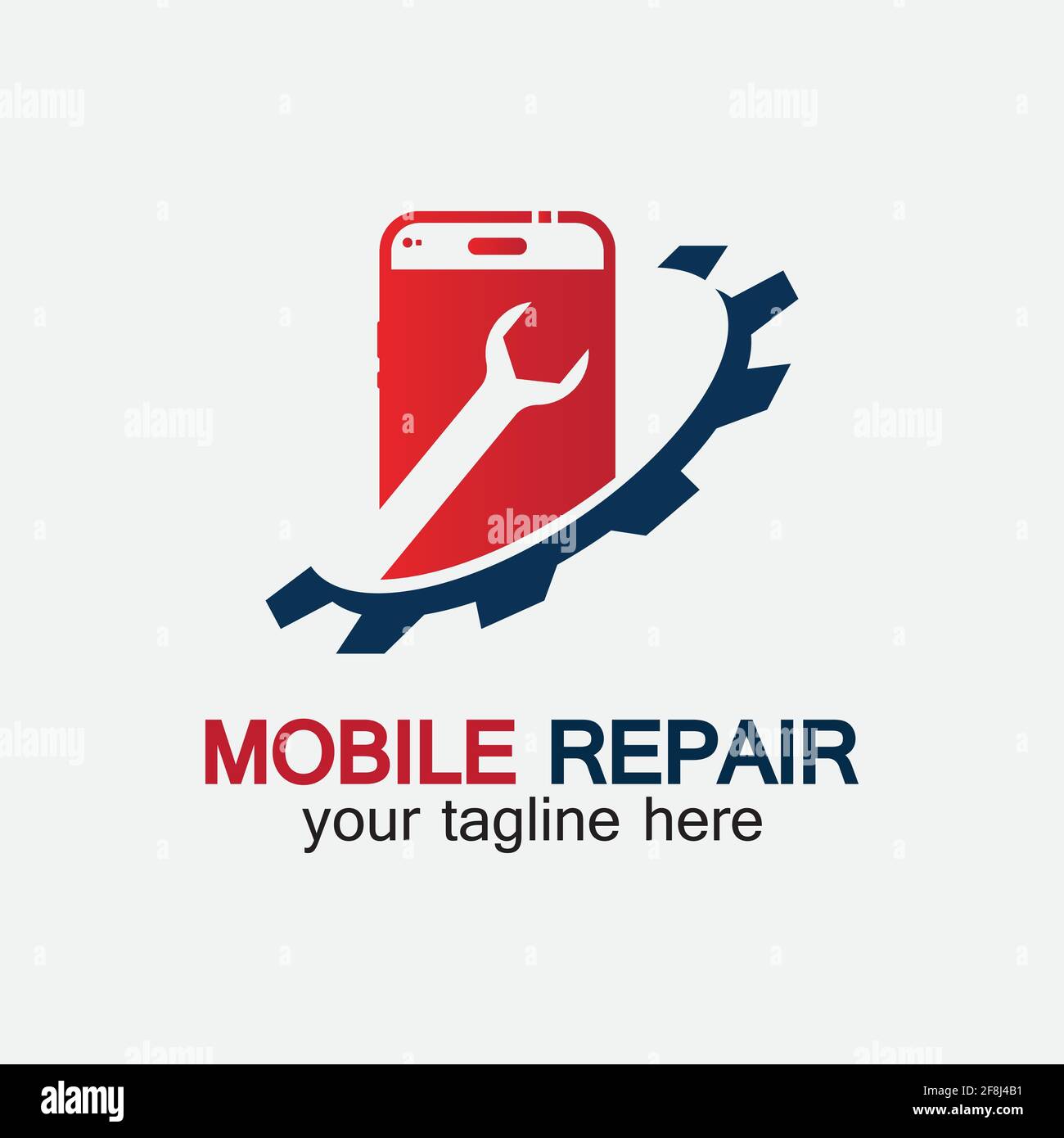 Logo de réparation de téléphone mobile.logo de service de téléphone ...