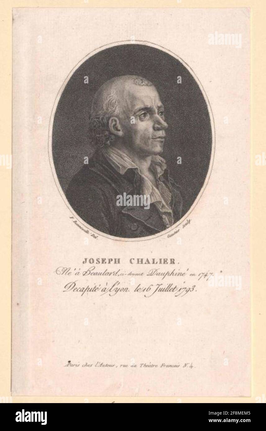 Joseph chalier Banque de photographies et d’images à haute résolution ...