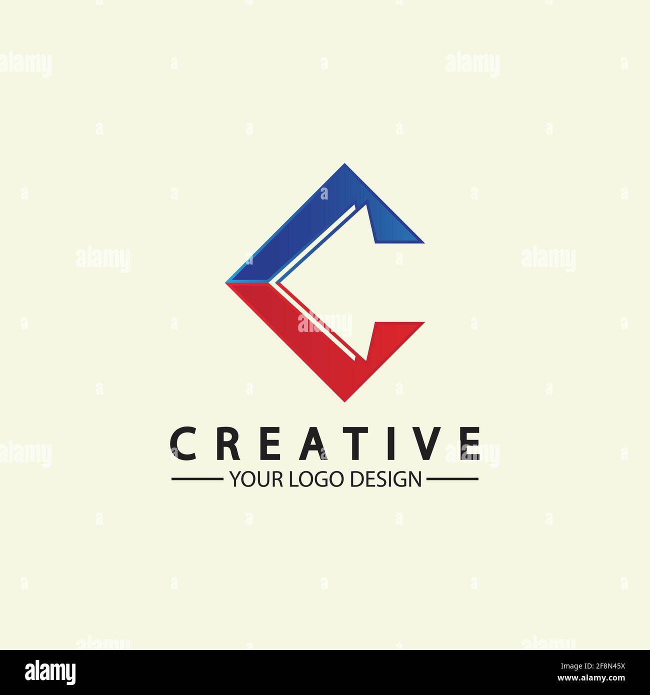 Lettre C flèche logo icône vecteur illustration modèle de conception ...