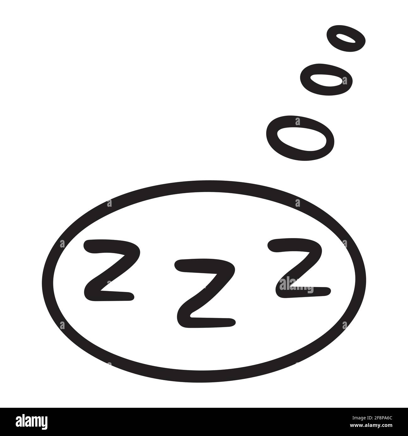 Pictogram sleeping icon resting sleep Banque de photographies et d ...