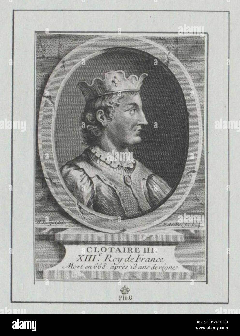 Chlothar iii ou clotaire iii Banque de photographies et d’images à ...