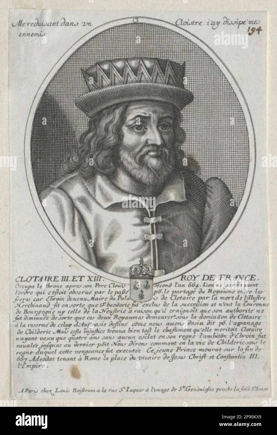 Chlothar iii Banque de photographies et d’images à haute résolution - Alamy