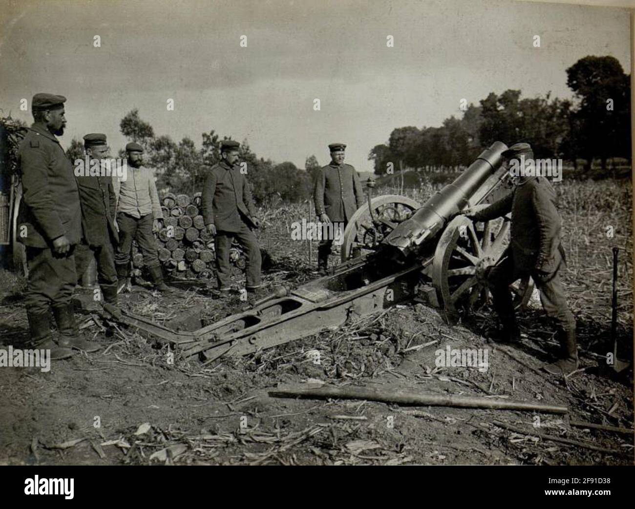 German artillery position Banque de photographies et d’images à haute ...