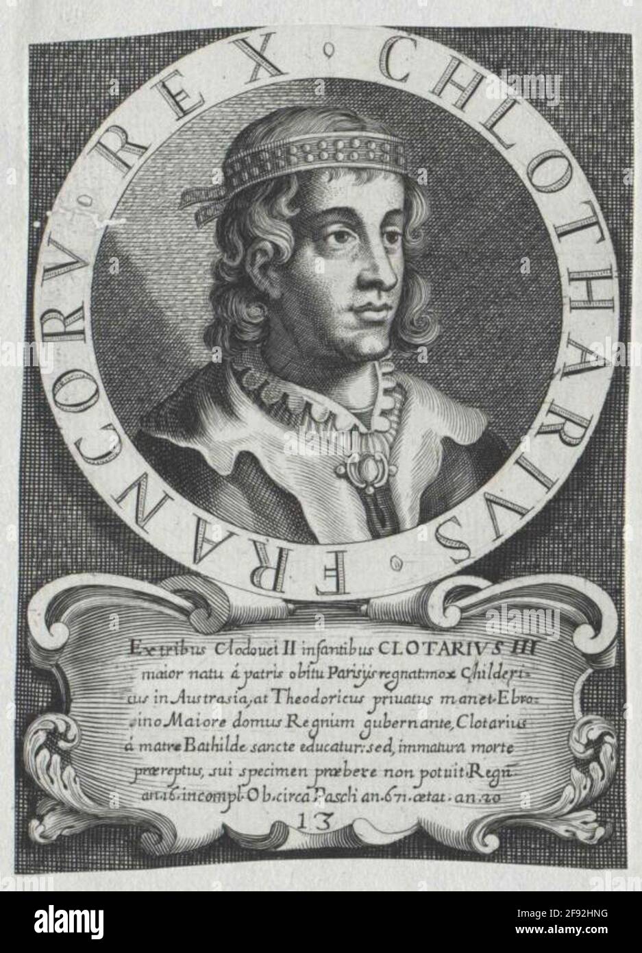 Chlothar iii ou clotaire iii Banque de photographies et d’images à ...