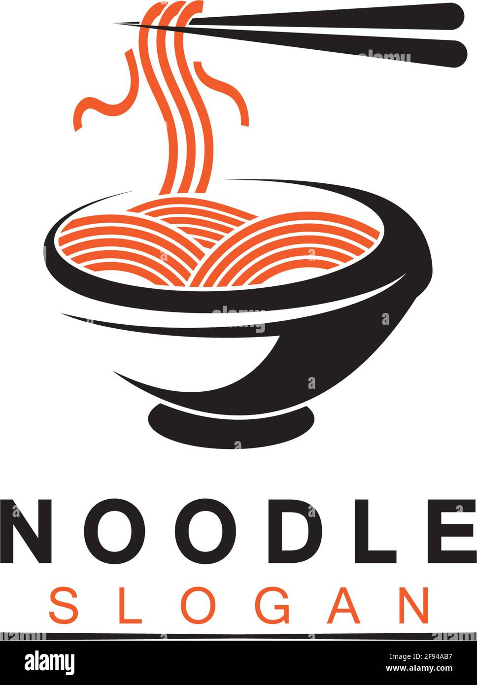 Logo de nouilles Vector icône modèle de conception de la lustration ...