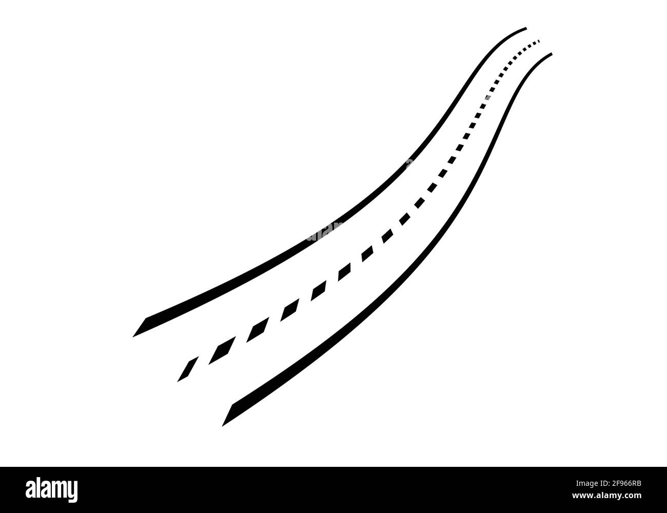 Motif vectoriel de l'illustration du logo de la voie et du symbole de ...