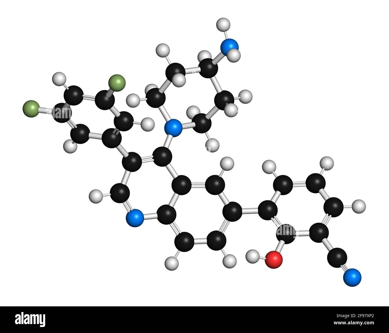 Molécule de médicament Paltusotine acromégalie, illustration Photo ...