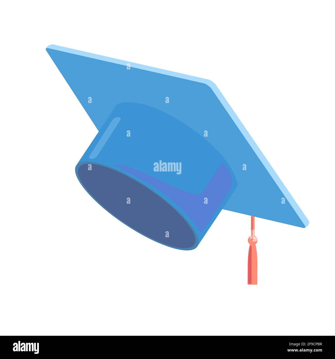 Capuchon gradué bleu icône de dessin objet vectoriel sur fond blanc ...