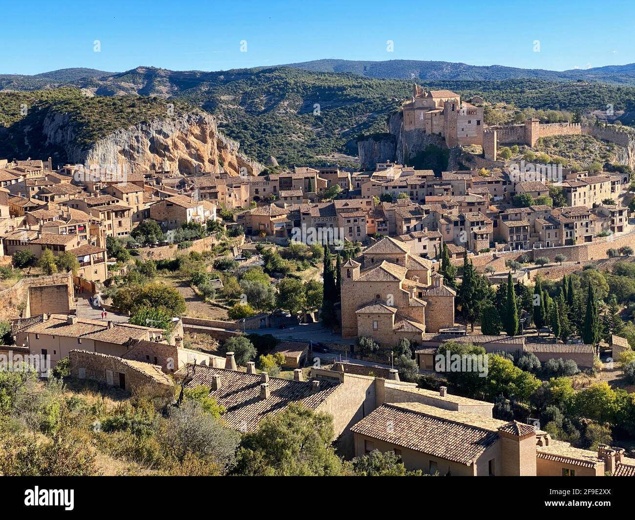 Castle alquezar huesca province spain Banque de photographies et d ...