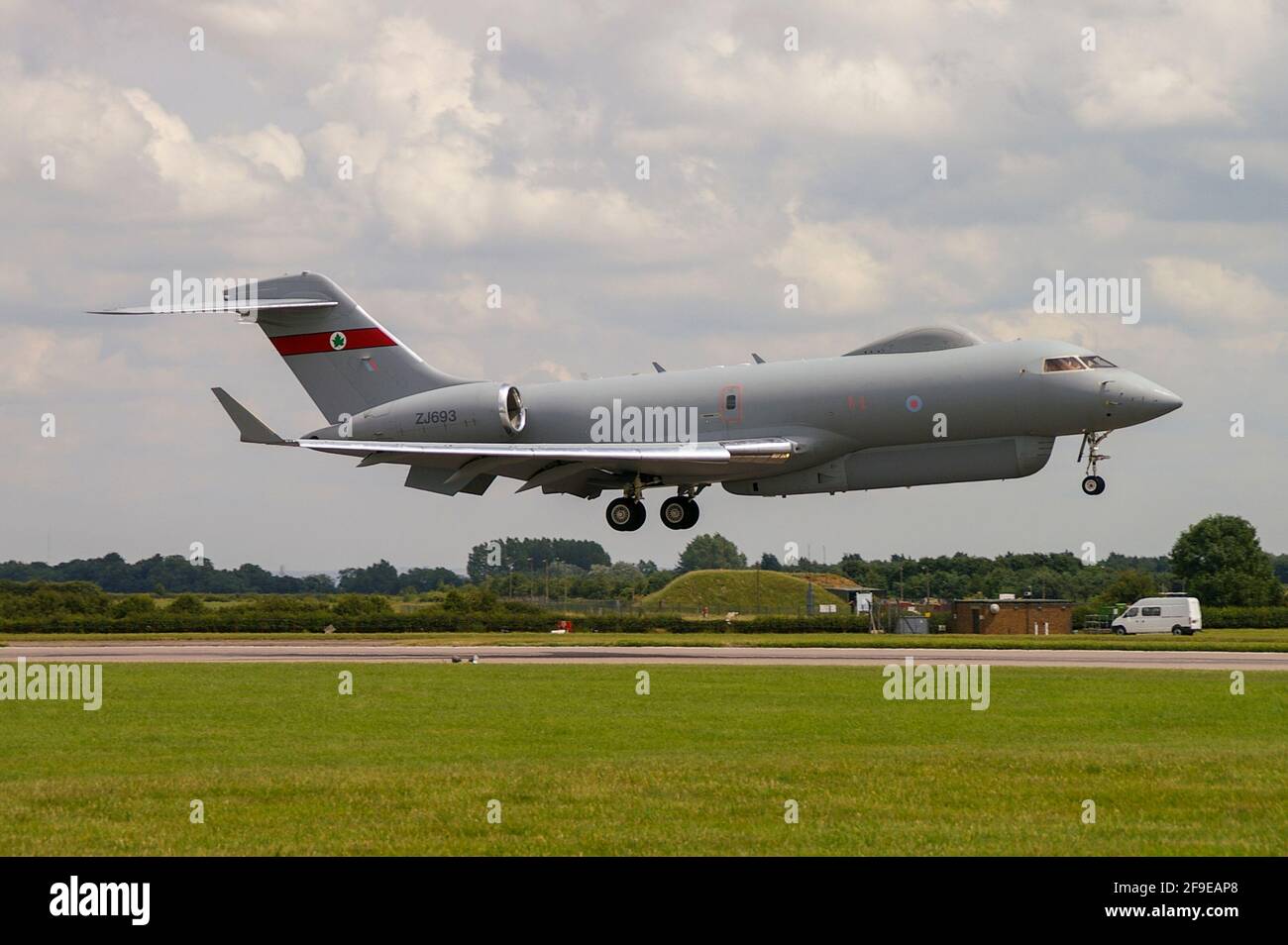 Royal Air Force RAF Raytheon Sentinel R1 avion de surveillance au champ ...