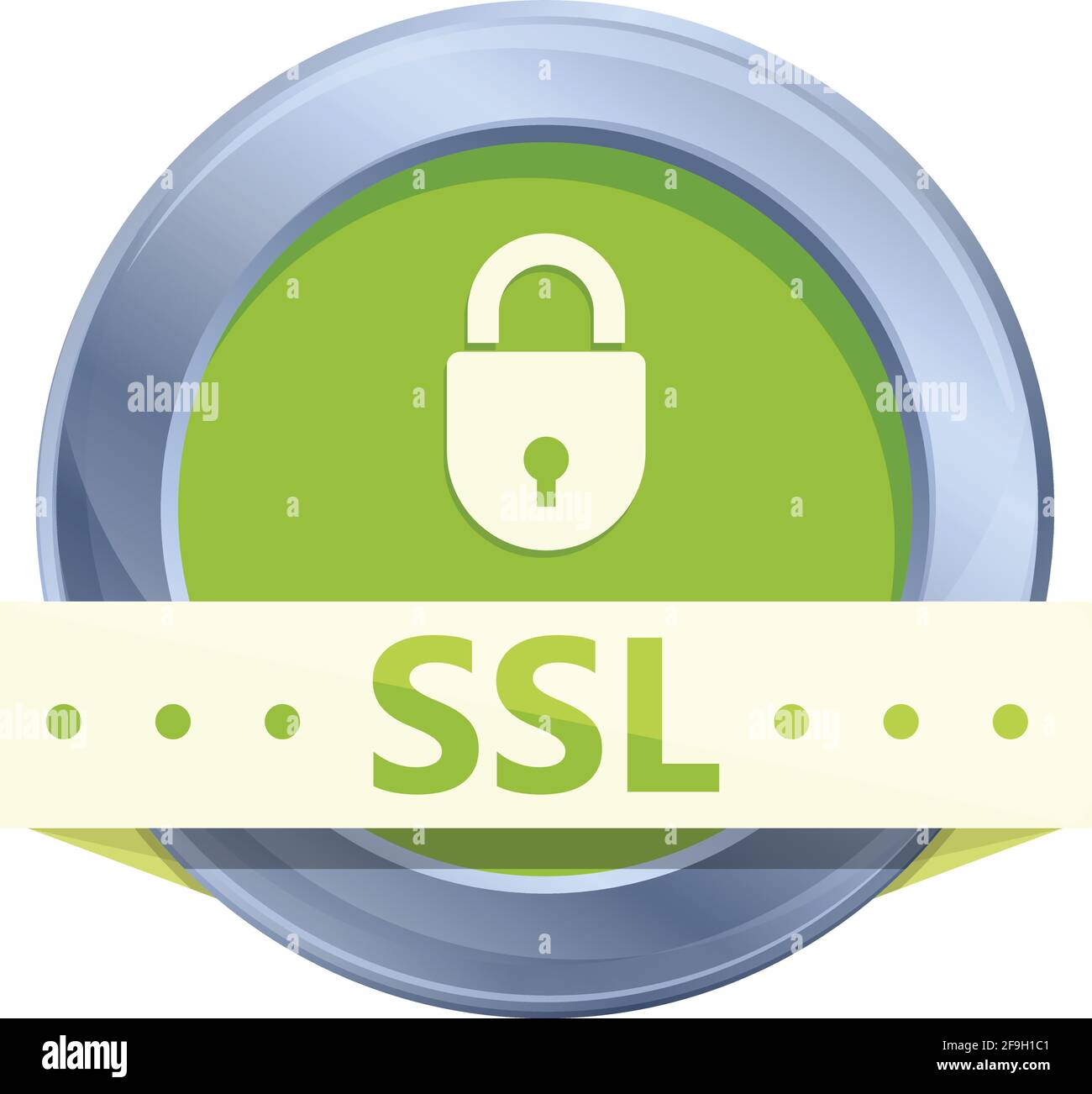 Icône de certificat ssl de cryptage. Dessin animé de l'icône de vecteur ...