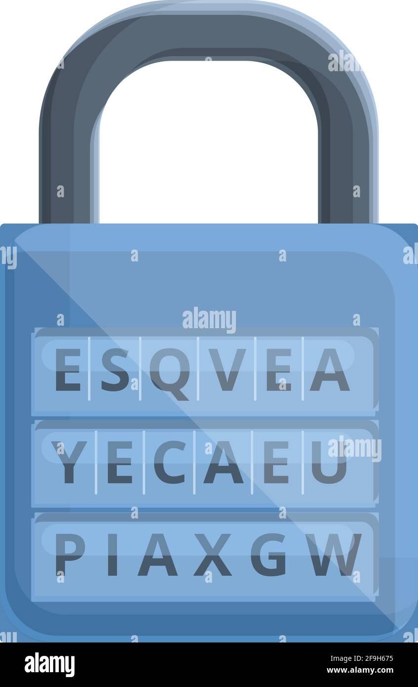 Icône de cadenas de codage. Dessin animé de l'icône de vecteur de ...