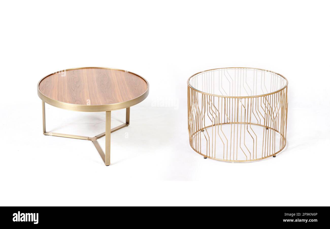 Deux tables rondes Banque de photographies et d’images à haute ...