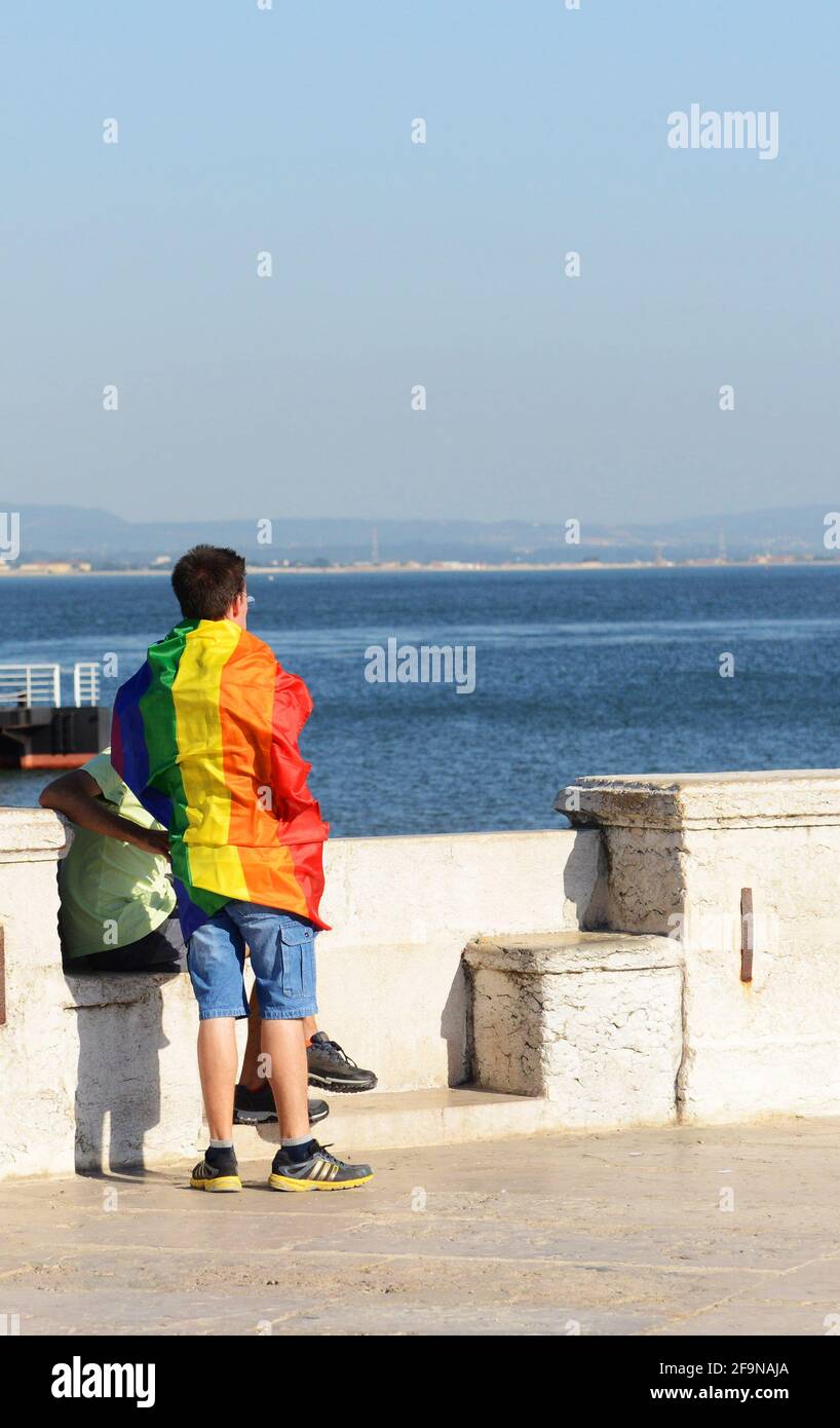Drapeau gay du portugal Banque de photographies et d’images à haute ...