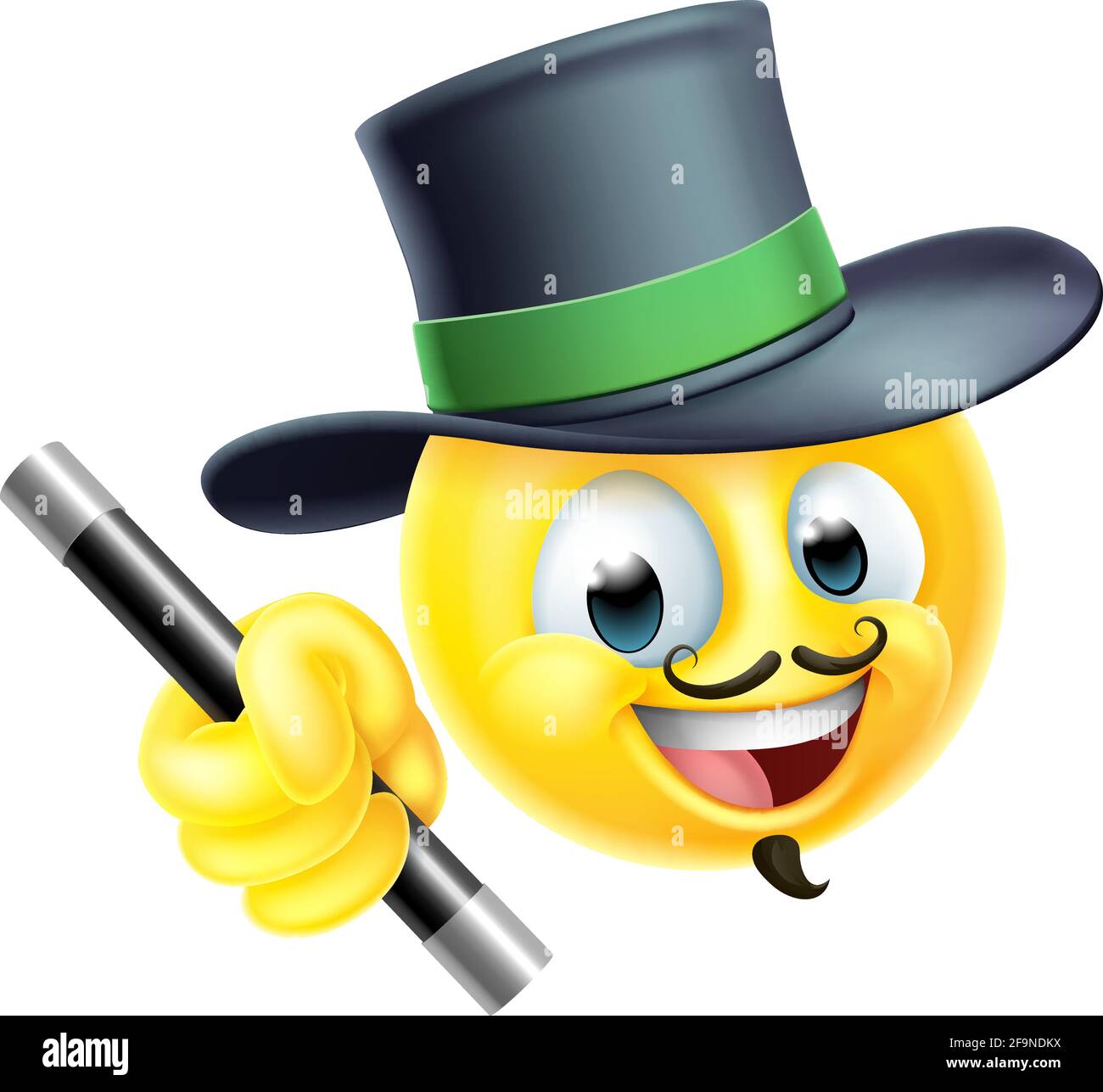Emoji emoticon smiley face magician Banque de photographies et d’images ...