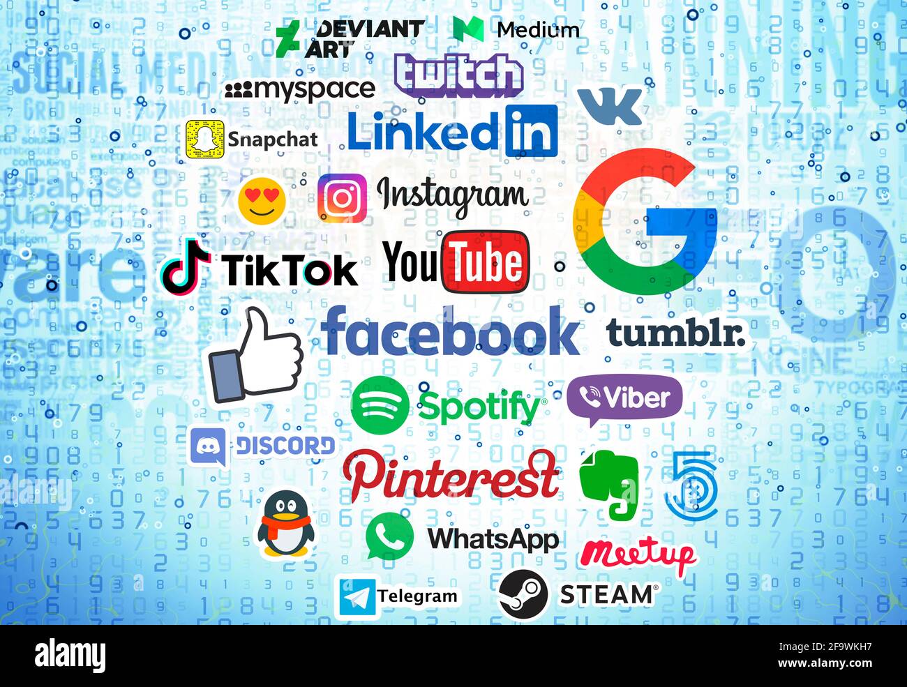 médias sociaux, conception de fond de réseau social Photo Stock - Alamy