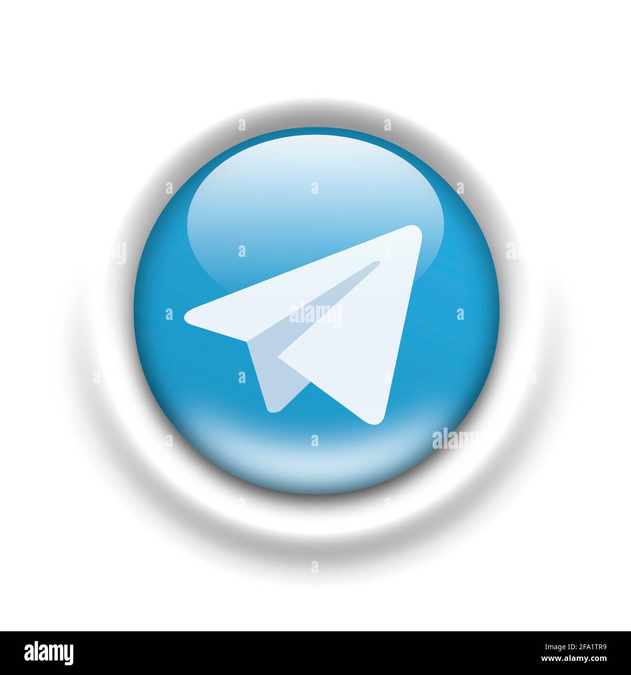 Telegram logo Banque de photographies et d’images à haute résolution ...