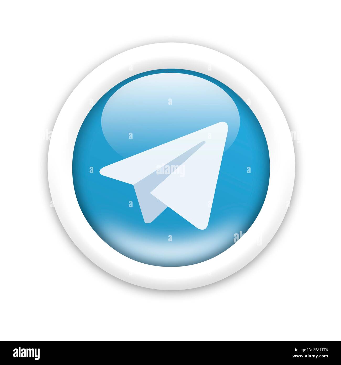 Telegram logo Banque d'images détourées - Alamy