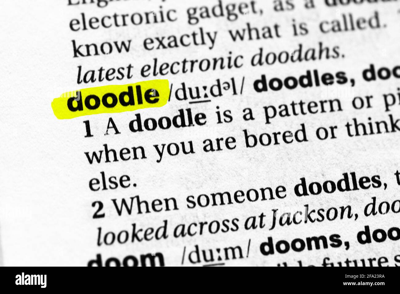 Mise En vidence Du Concept Et De La Signification Du Mot Doodle Photo mise-en-vidence-du-concept-et-de-la-signification-du-mot-doodle-photo