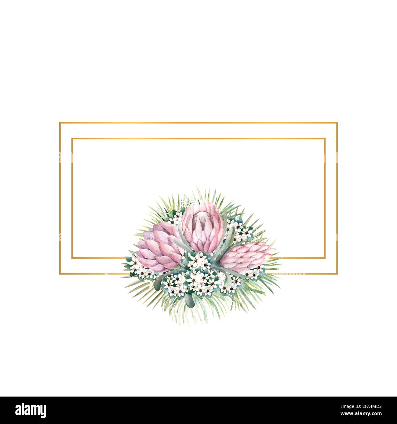 Cadre rectangulaire fleur Banque d'images détourées - Alamy