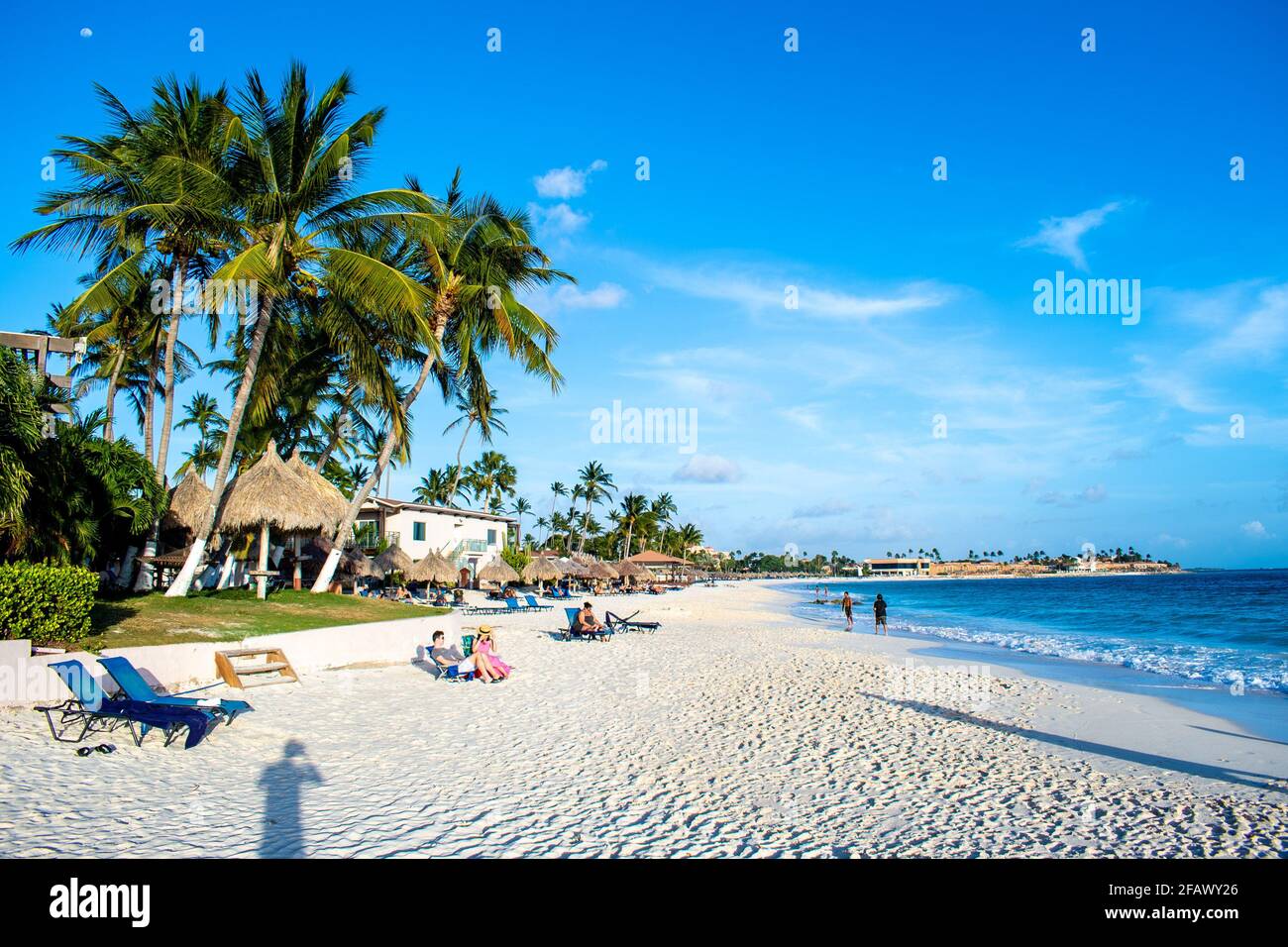 Île Dutch Caribean Aruba connue pour ses plages blanches et ses ...