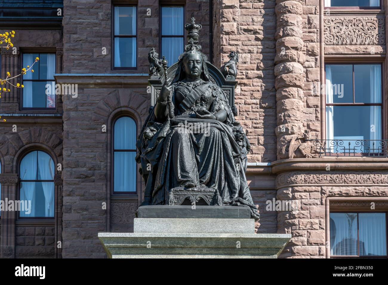 Statue en bronze sculpture reine victoria Banque de photographies et d ...