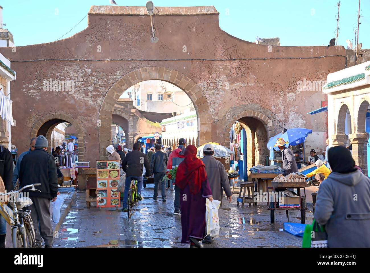 PORT MAROC-ESSAOUIRA et ville balnéaire sur la côte atlantique, sa ...