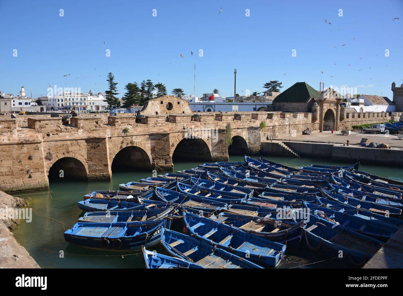 PORT MAROC-ESSAOUIRA et ville balnéaire sur la côte atlantique, sa ...