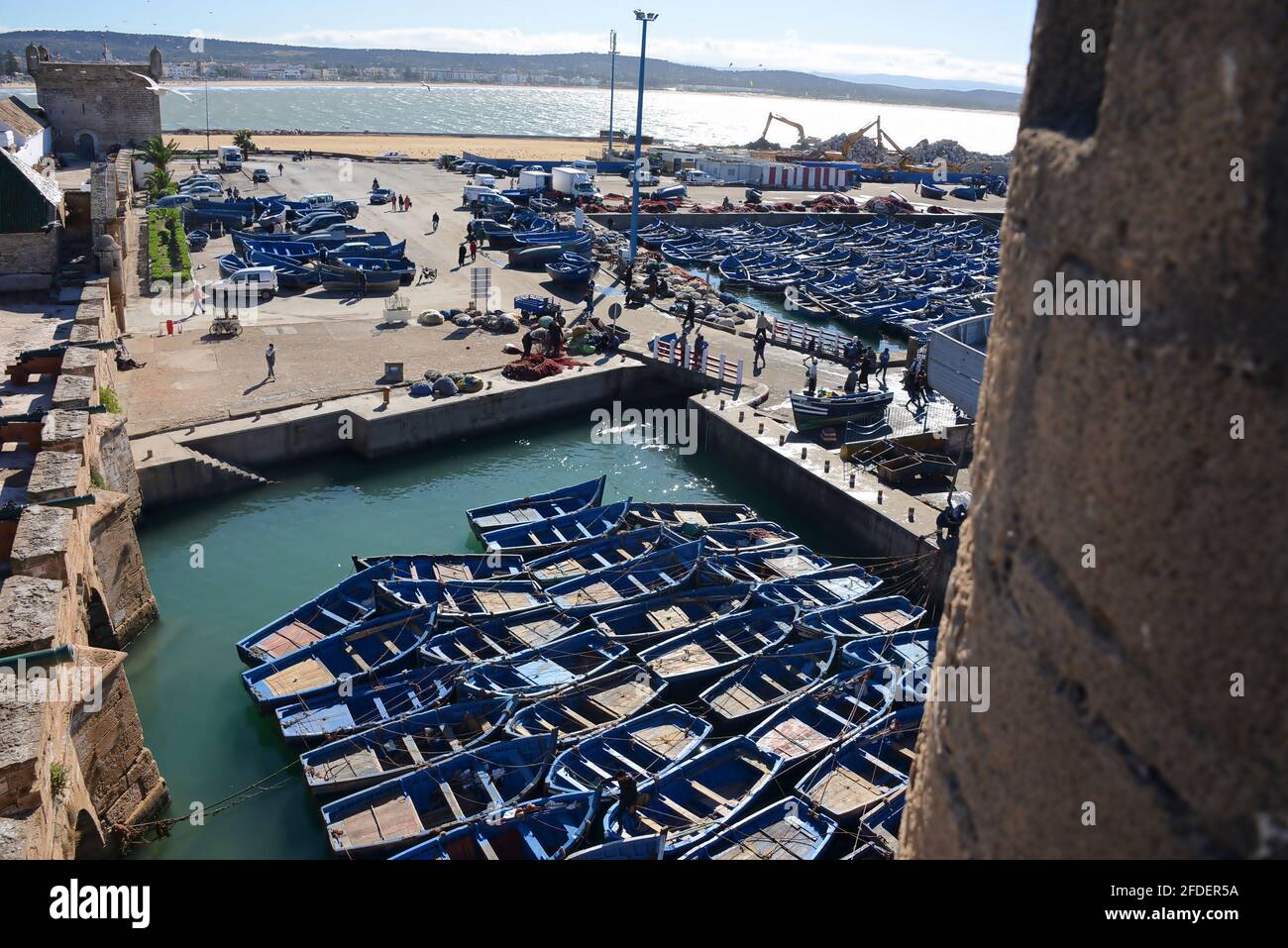 PORT MAROC-ESSAOUIRA et ville balnéaire sur la côte atlantique, sa ...