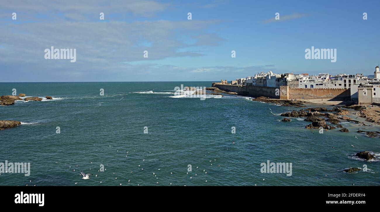 PORT MAROC-ESSAOUIRA et ville balnéaire sur la côte atlantique, sa ...
