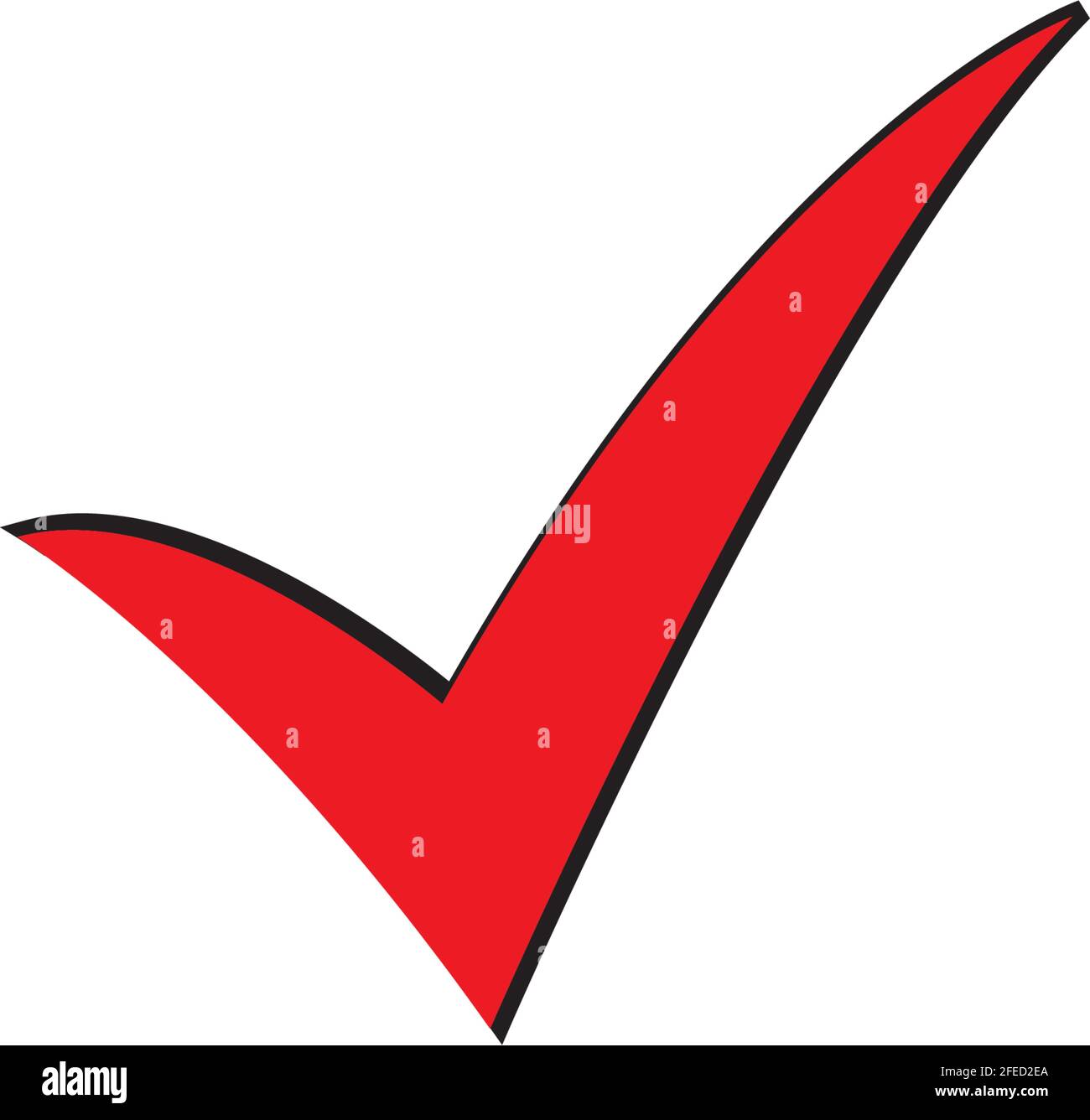 cocher le symbole et le logo Image Vectorielle Stock - Alamy