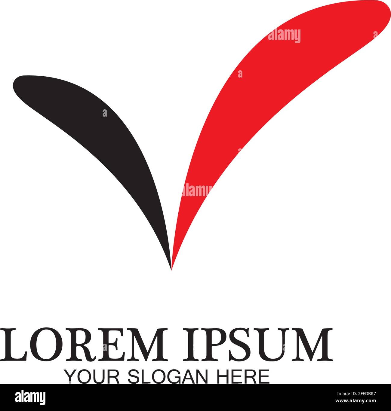 cocher le symbole et le logo Image Vectorielle Stock - Alamy