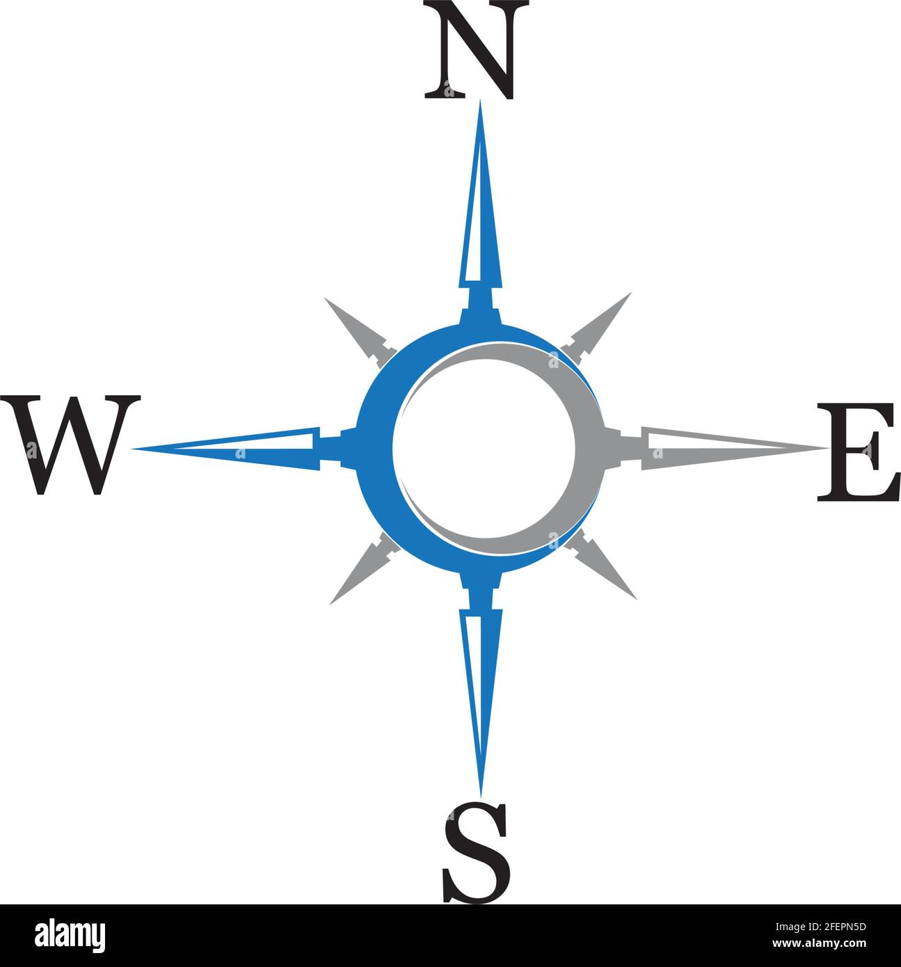 icône de boussole isolée sur fond.moderne plat boussole pictogramme ...