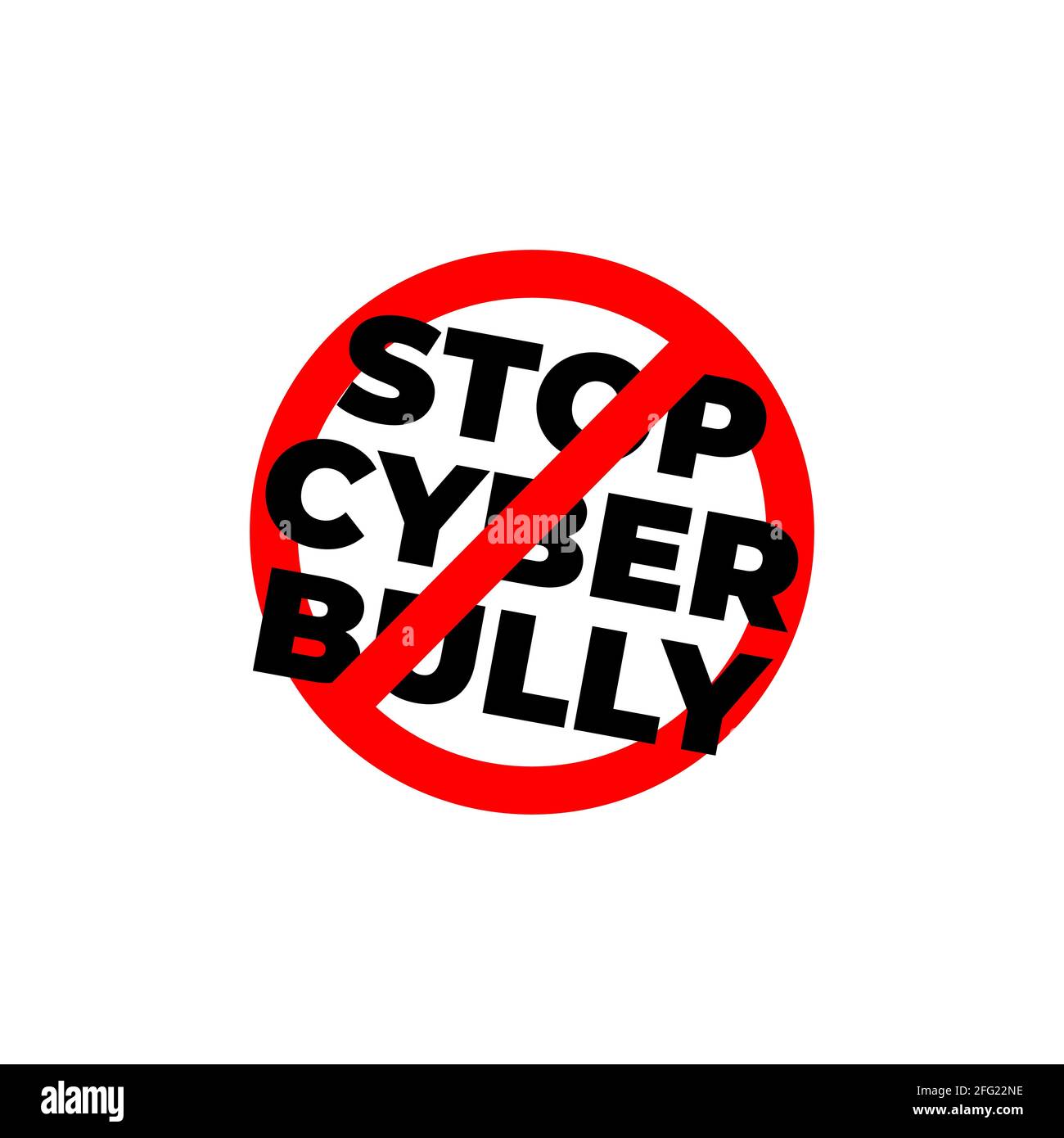 Panneau stop Bullying. Intimidation sur les médias sociaux ...