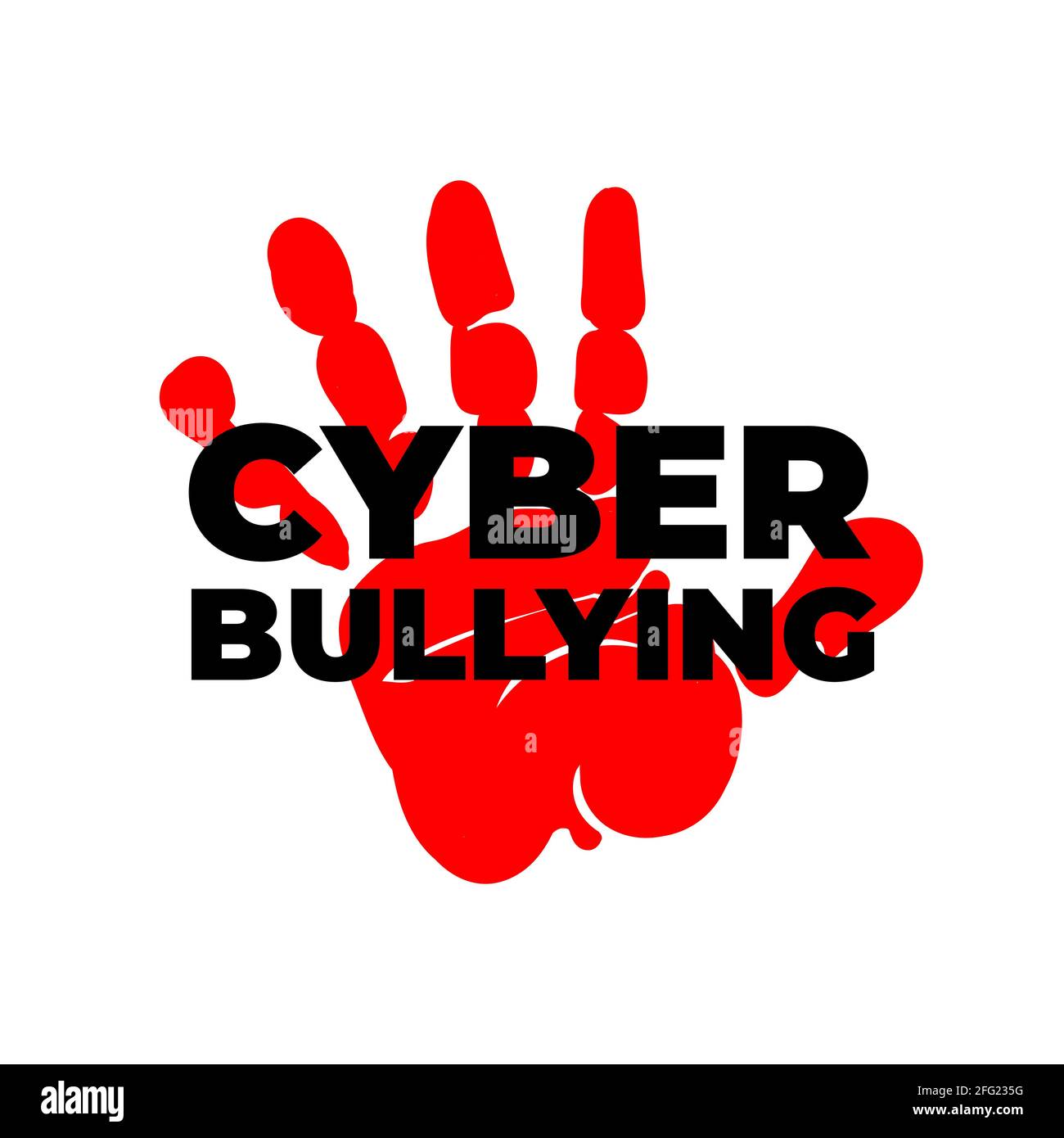 Panneau Stop Bullying Intimidation Sur Les Médias Sociaux