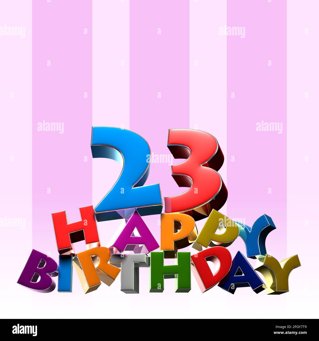 Joyeux anniversaire 23 Banque de photographies et d’images à haute ...