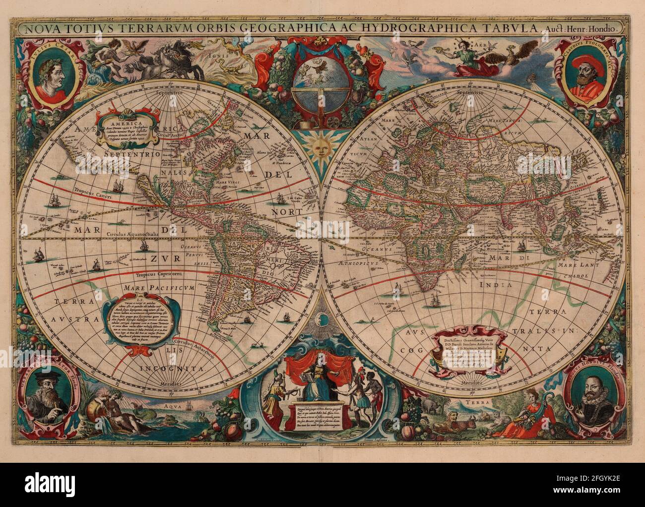Carte monde 17eme siècle Banque de photographies et d’images à haute ...