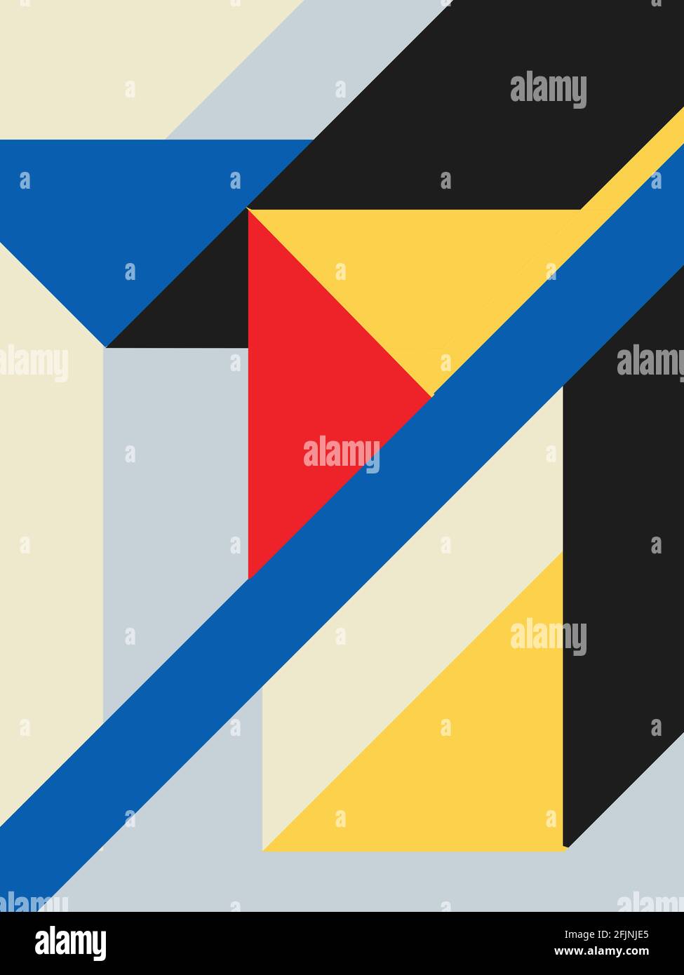 L'art Mondrian et Kandinsky influence avec la forme géométrique. Forme ...