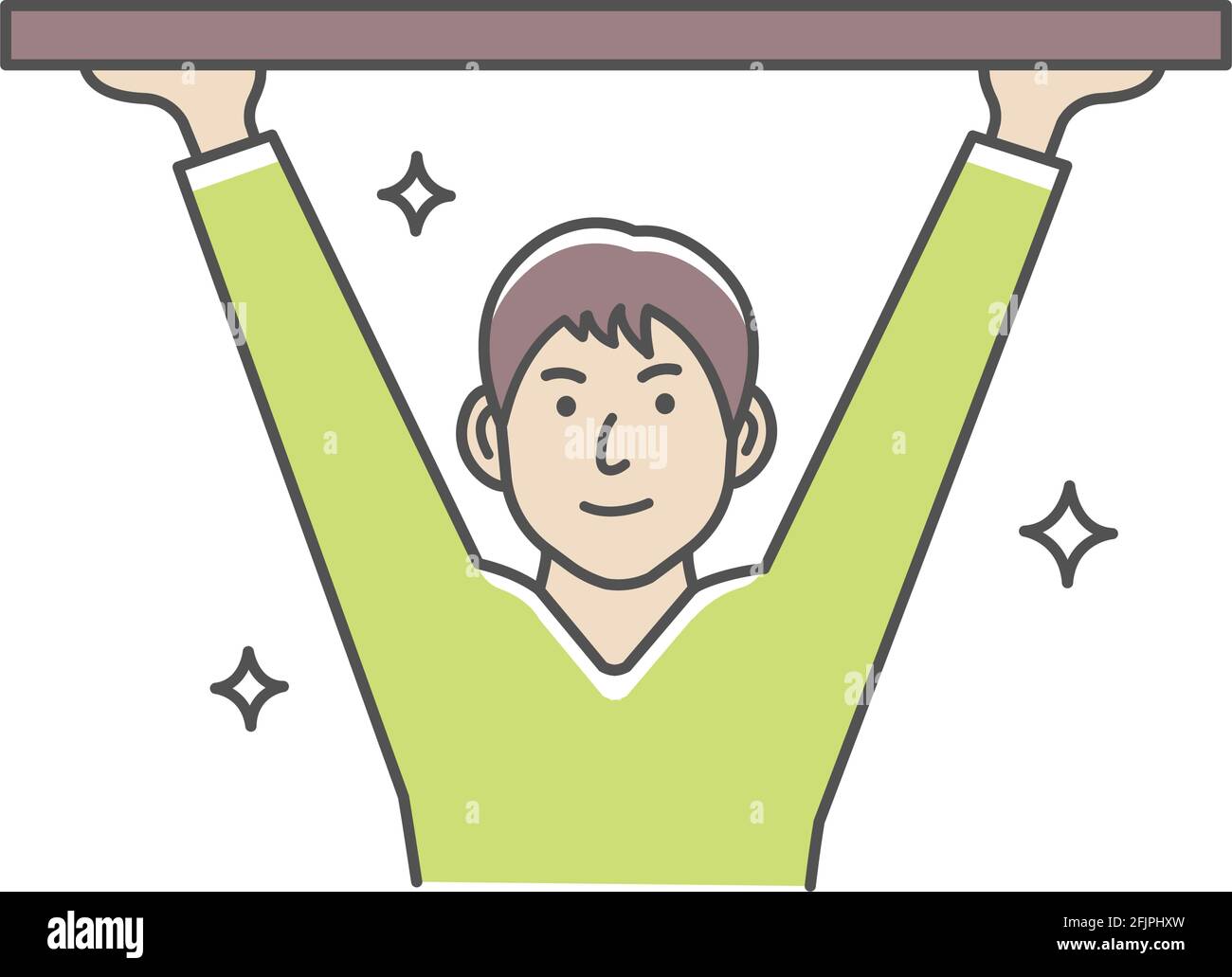 Homme qui pousse un objet lourd Banque de photographies et d’images à ...